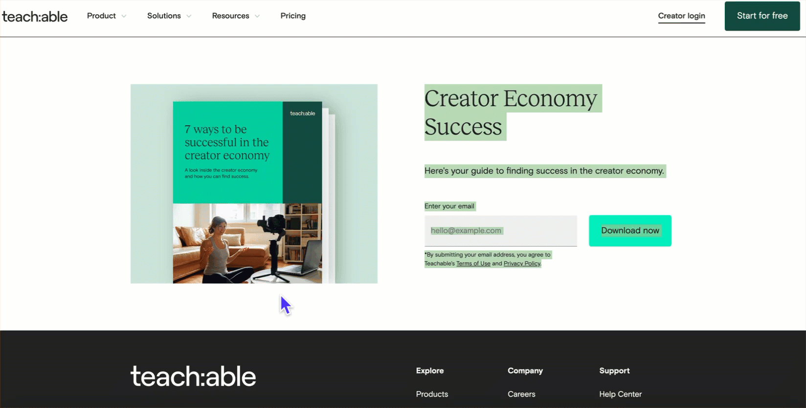 Teachableでアカウントにログインする方法（受講生）